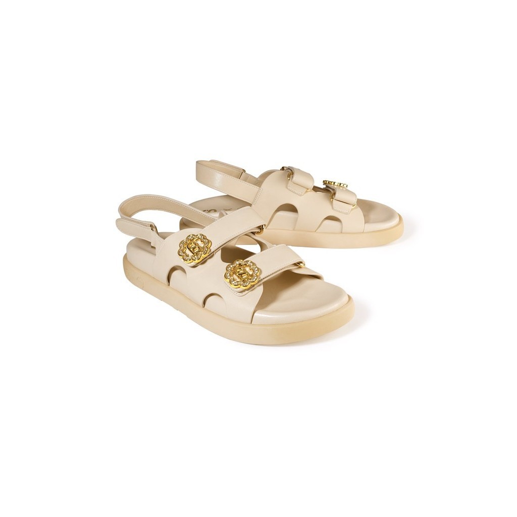 Jual Buttonscarves X Chupa Chups Sandal - Vanilla | Shopee Indonesia