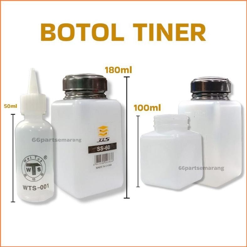 Jual Memperkenalkan Botol Tiner Cairan Mesin 50ml / 100 ml / 180ml || | Shopee Indonesia