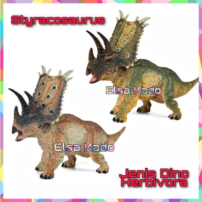 Jual Mainan Dinosaurus Styracosaurus Action Figure Dino Bertanduk ...