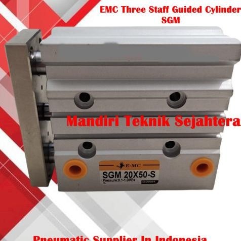 Jual Air Cylinder Sg Series High Precision Guide Sgm-16X50-S Emc ...