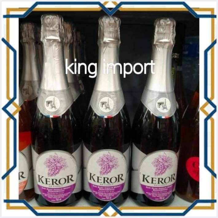 Jual [KGP] KEROR RED GRAPE SPARKLING JUS MINUMAN SPARKLING JUICE ANGGUR ...