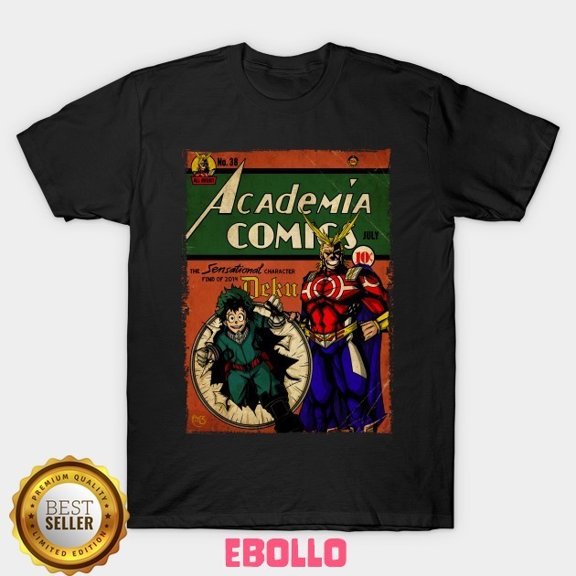 Jual Baju Kaos Tshirt Academia Comics Action Comics All Might Anime ...