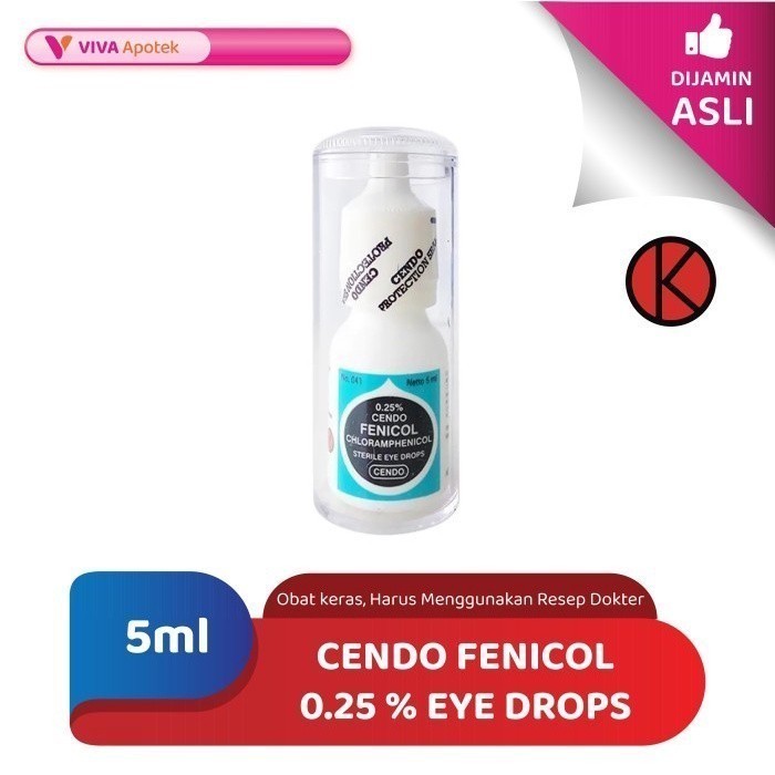 Jual Cendo Fenicol 0.25 % Eye Drops / Chloramphenicol / Iritasi Mata (5 ...