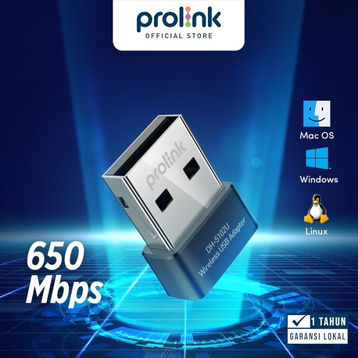 Jual PROLiNK AC650 Wireless USB Adapter Dongle WiFi Dual Band DH5102U | Shopee Indonesia