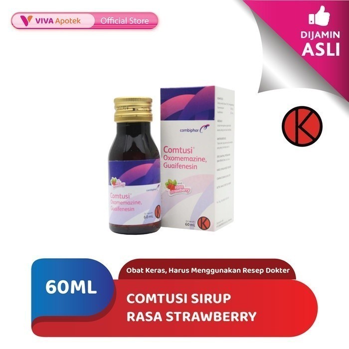 Jual Comtusi Sirup Rasa Strawberry / Batuk Berdahak / Alergi (60 ml ...