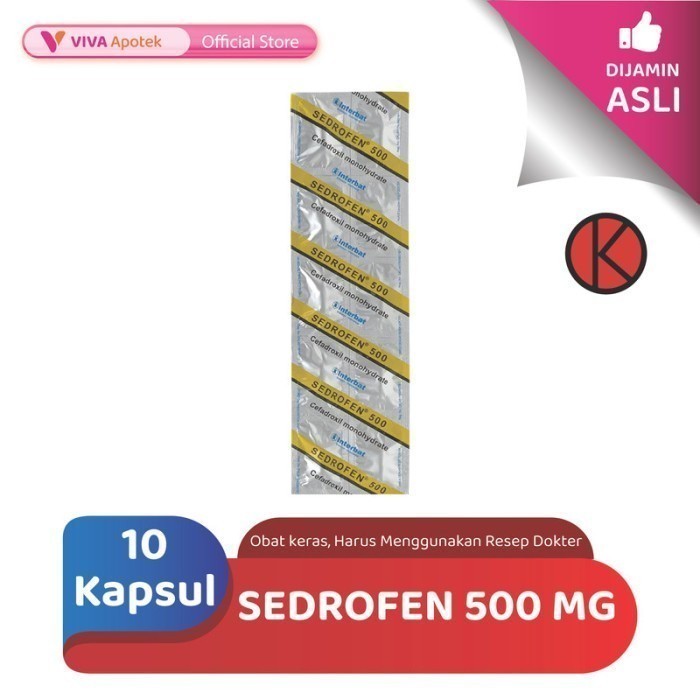 Jual Sedrofen 500 mg / Cefadroxil / Antibiotik (10 Kapsul) | Shopee ...