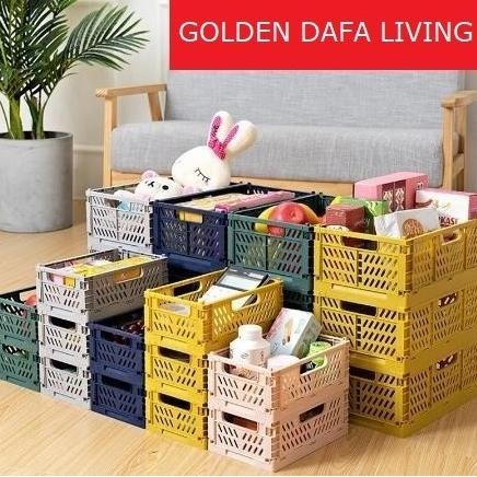 Jual Ready Dfu Folding Sto Box Keranjang Lipat Kotak Organizer ...