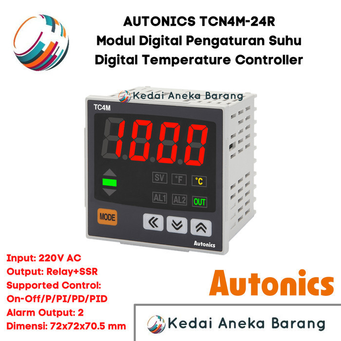 Jual Temperature Controller Digital Autonics TCN4M-24R TCN4M 24R ...