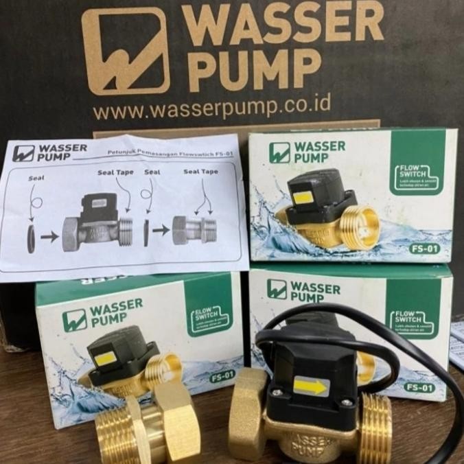 Jual Flow Switch/ Otomatis Pompa Pendorong/Booster Original "Wasser" 1"1" | Shopee Indonesia