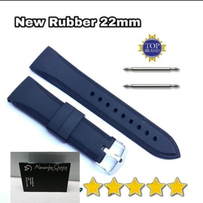 Jual TALI JAM KARET 22MM UNIVERSAL RUBBER STRAP SILICONE FREE SPRINGBAR ...
