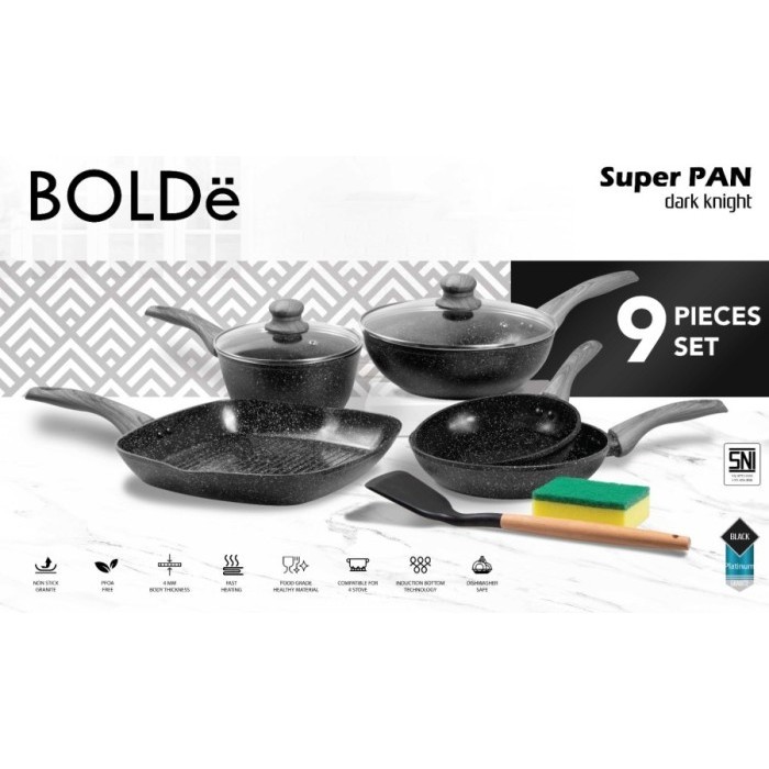 Jual Bolde Super Pan 9 Pcs Set Dark Knight | Shopee Indonesia