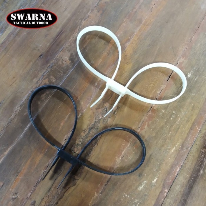 Jual Borgol Plastik - Kabel Ties Hitam dan Putih 1 Pack (isi 10 pcs ...