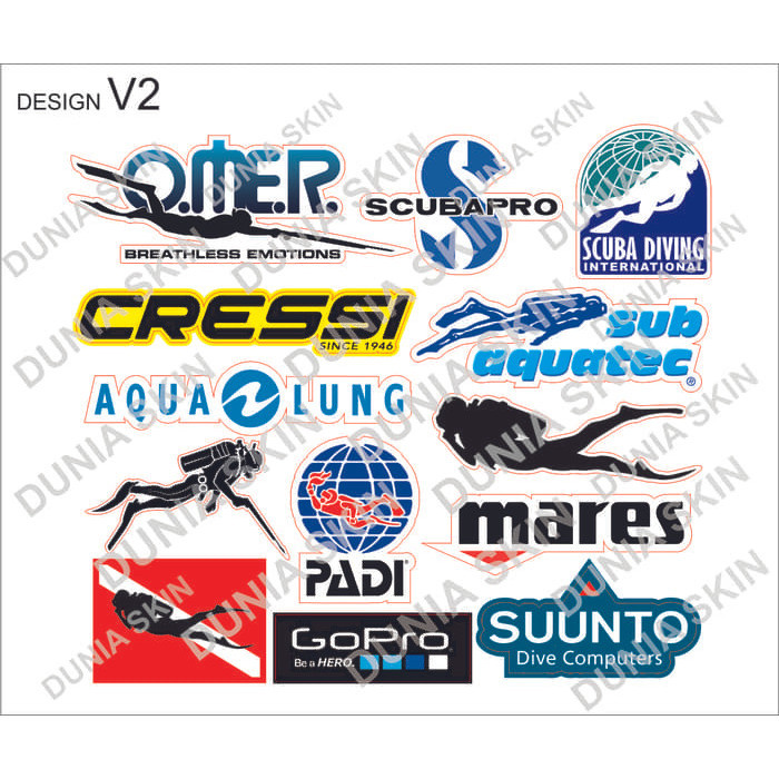 Jual Ready Stiker Rimowa Travel Label Design V2 Scuba Diving Dive Logo | Shopee Indonesia