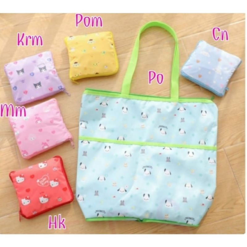 Jual CL Tas lipat pocket Kuromi Cinnamoroll Melody Hello Kitty ...
