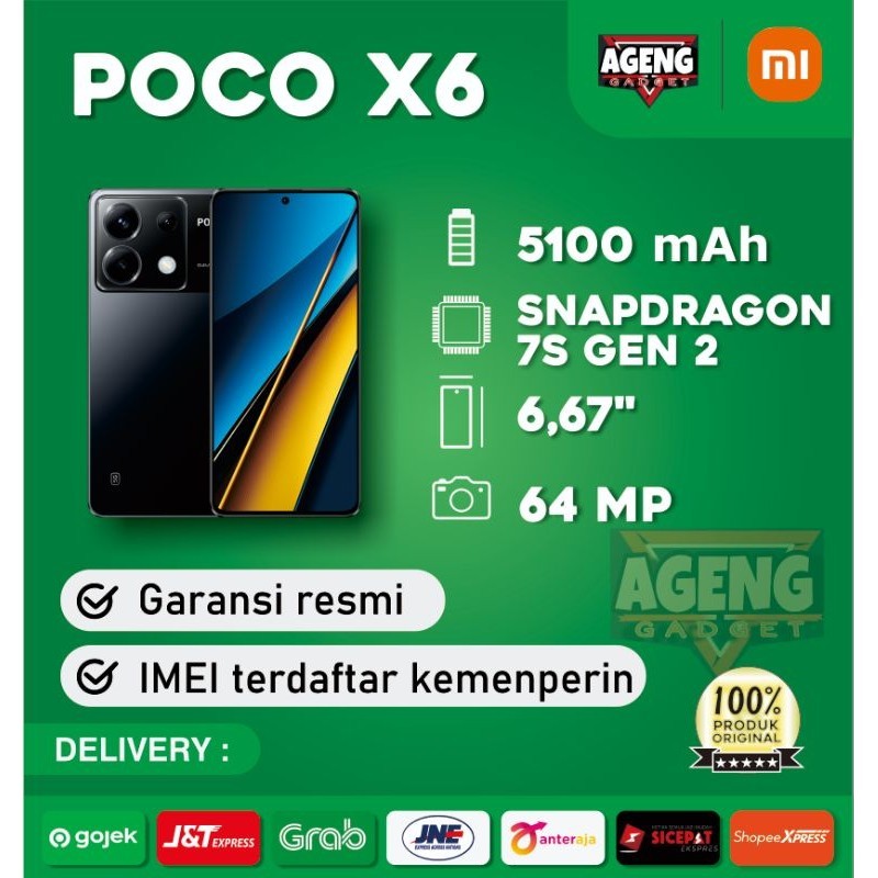 Jual Poco X6 5G 12/256 Garansi Resmi 100% Original | Shopee Indonesia