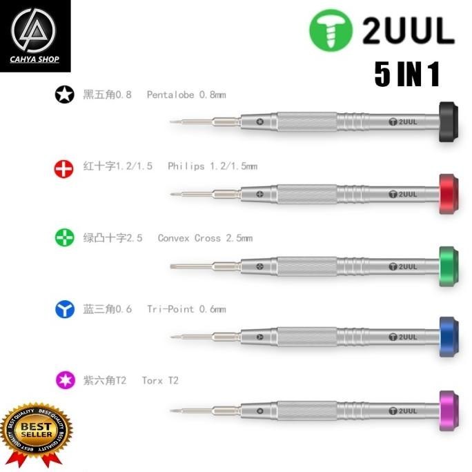 Jual OBENG SET 2UUL 5 IN 1 ORIGINAL | Shopee Indonesia