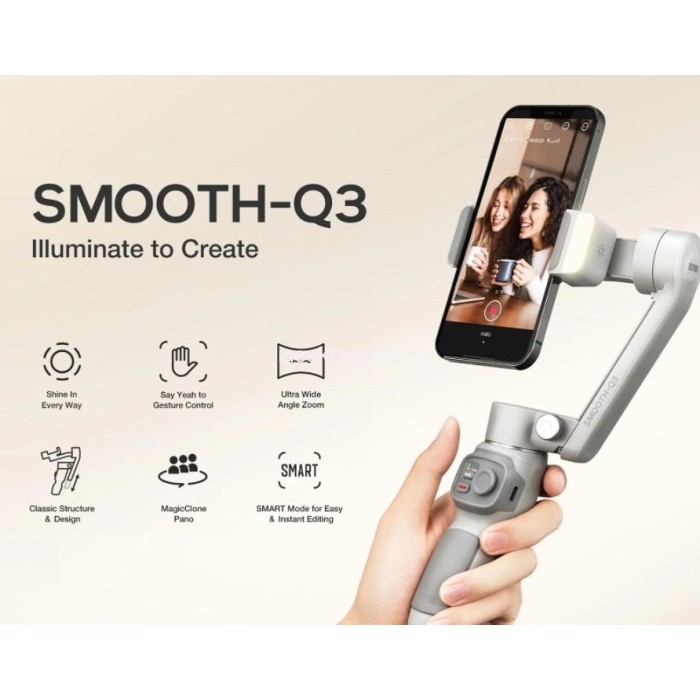 Jual Zhiyun-Tech Smooth Q3 Gimbal Stabilizer Smartphone Hp Garansi Resmi | Shopee Indonesia