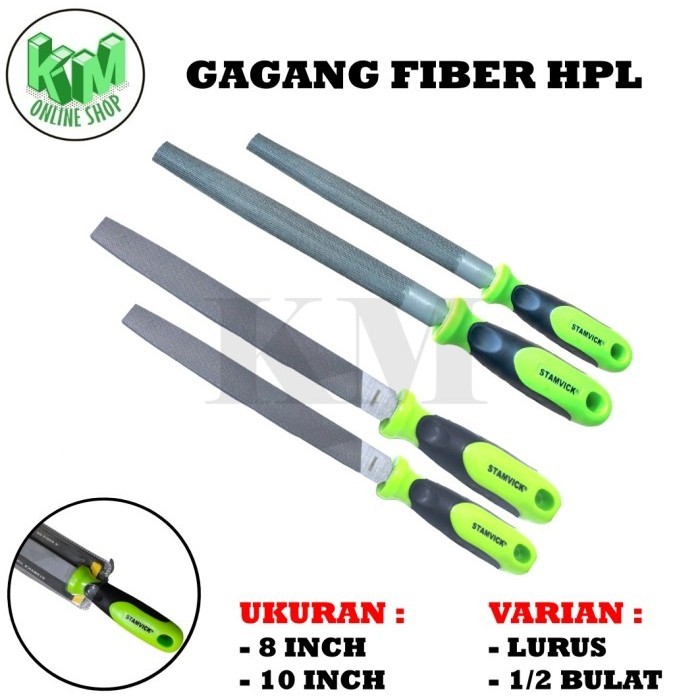 Jual Kikir Besi Hpl Setengah Bulat Gagang Fiber 8 Inchi Dan 10 Inchi ...