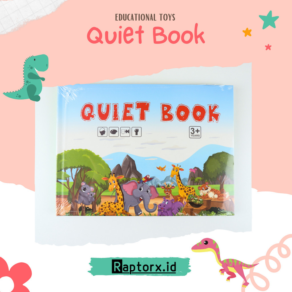 Jual Activity Book Quiet Book Animal Buku Aktivitas Anak Mainan Edukasi ...
