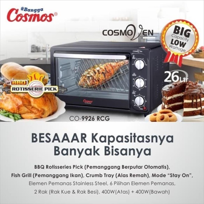 Jual Cosmos Oven Listrik 26 Liter Co-9926 / Co9926 / Co 9926 Rcg ...