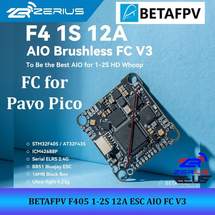 Jual BETAFPV F405 1-2S 12A ESC AIO for Pavo Pico ELRS Flight Controller ...