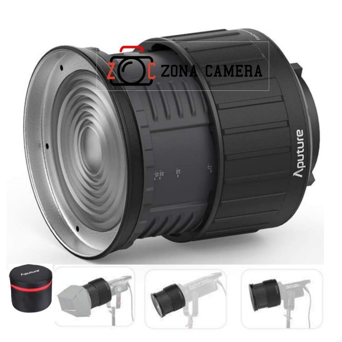 Jual Aputure Fresnel 2x Bowens Mount Spot Light Storm LED Video ...