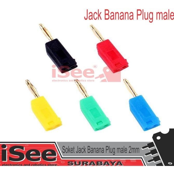 Jual Soket Jack Banana Plug male 2mm jack audio 2mm Soket Panel ...