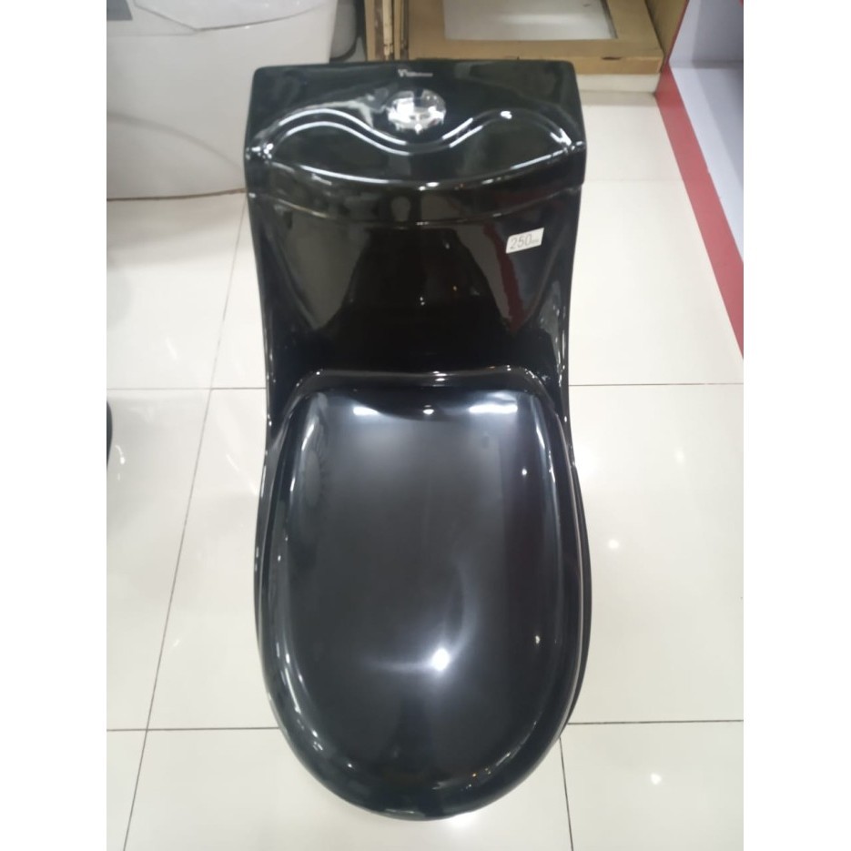 Jual Toilet/ Kloset/ Wc Duduk Trilliunware Opal Black Dual Flush ...