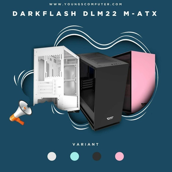 Jual Casing Darkflash Dlm22 M-Atx Gaming Case | Shopee Indonesia