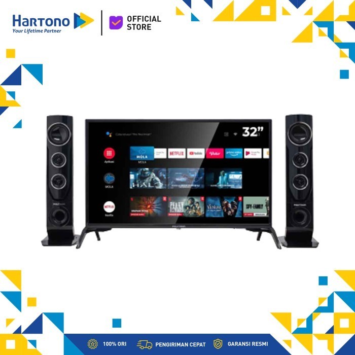 Jual Polytron 32 Inch Led Smart Tv Pld32Tag9855 (+Spkt1032_G) | Shopee ...