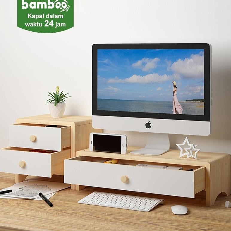 Jual Rak Meja Serbaguna Table Rack Desk Organizer Rak Buku Kayu Meja ...