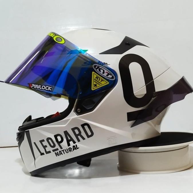 Jual helm full face KYT TT COURSE SOLID PAKET GANTENG LEOPARD ORIGINAL ...