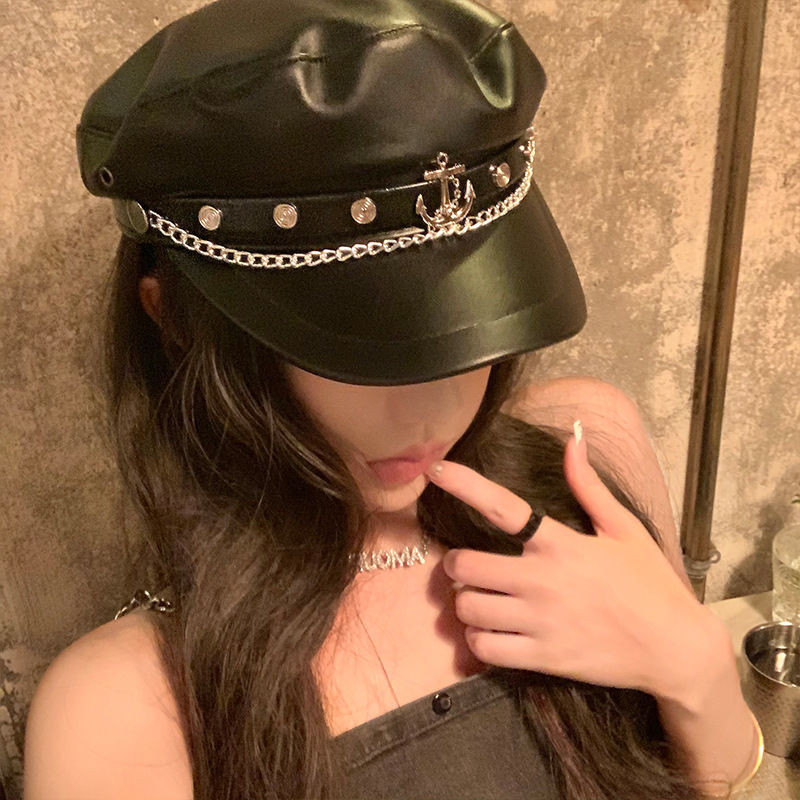 Jual Topi Baret Gaya Inggris Retro Topi Navy Topi Kepala Besar Topi ...