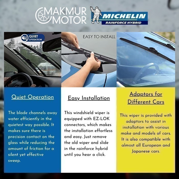 Jual Michelin Rainforce Hybrid Wiper For Corolla Altis E170 | Shopee ...