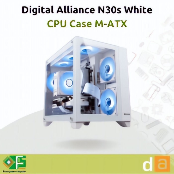 Jual HARGA DISC - Casing PC M-ATX Digital Alliance N30s White CPU Case ...