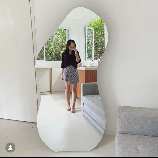 Jual Cermin aesthetic Cermin rias Cermin hias Cermin led custom tebal ...