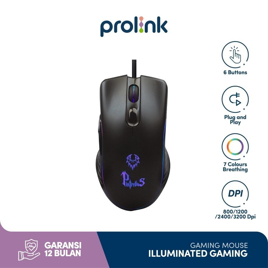 Jual PROLINK MOUSE GAMING WIRED [PMG9007] PISTRELLUS | Shopee Indonesia