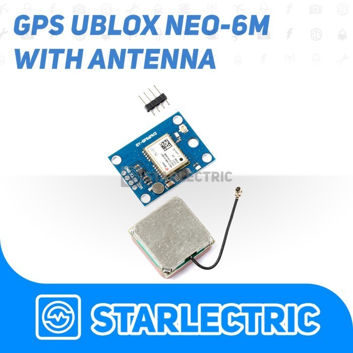 Jual Gps Ublox Neo-6M Gy-Neo6Mv2 With Antenna Module Gps 6M V2 Arduino | Shopee Indonesia