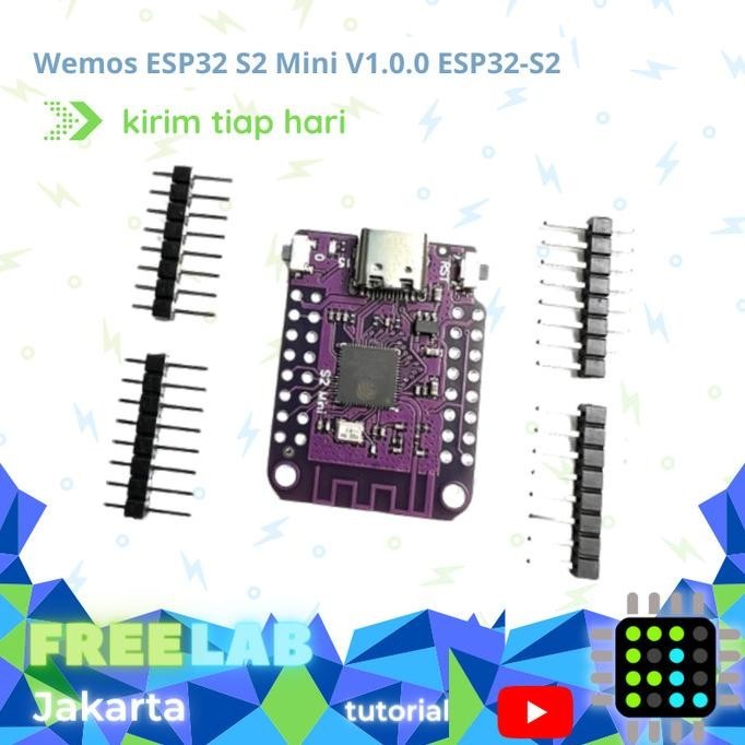 Jual Wemos ESP32 S2 Mini V1.0.0 ESP32-S2 4MB FLASH 2MB PSRAM WIFI Dev ...
