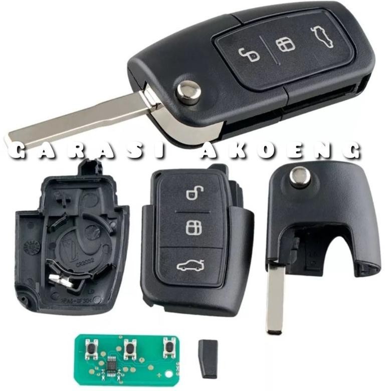 Jual New Remote Kunci Lipat Ford Fiesta Focus Tanpa Logo Flip Key Tiga ...