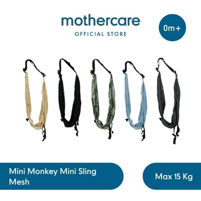 Jual Mini Monkey Mini Sling Mesh Black - Gendongan Anak Bayi (Hitam ...