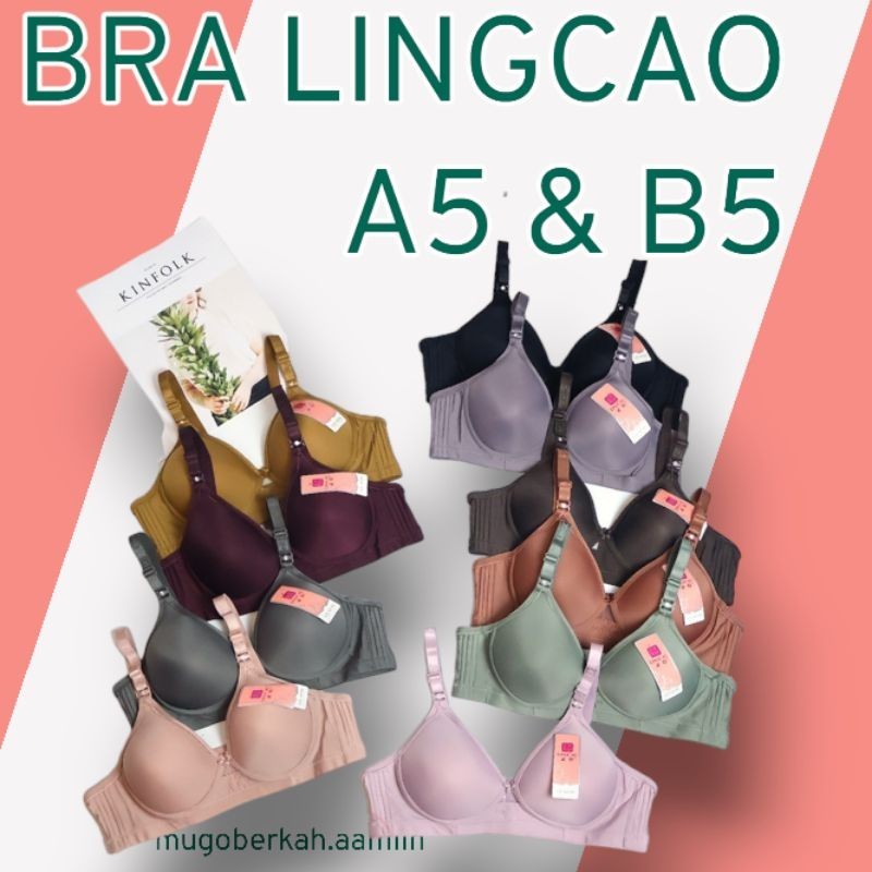 Jual Bra Lingcao A5 & B5 original | BH busa tanpa kawat Lingcao | BH Lingcao premium | Shopee ...