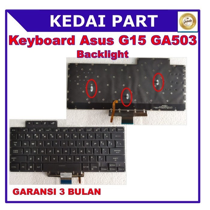 Jual KEYBOARD ASUS ROG ZEPHYRUS G15 GA503 GA503QM GA503RM BACKLIGHT ...