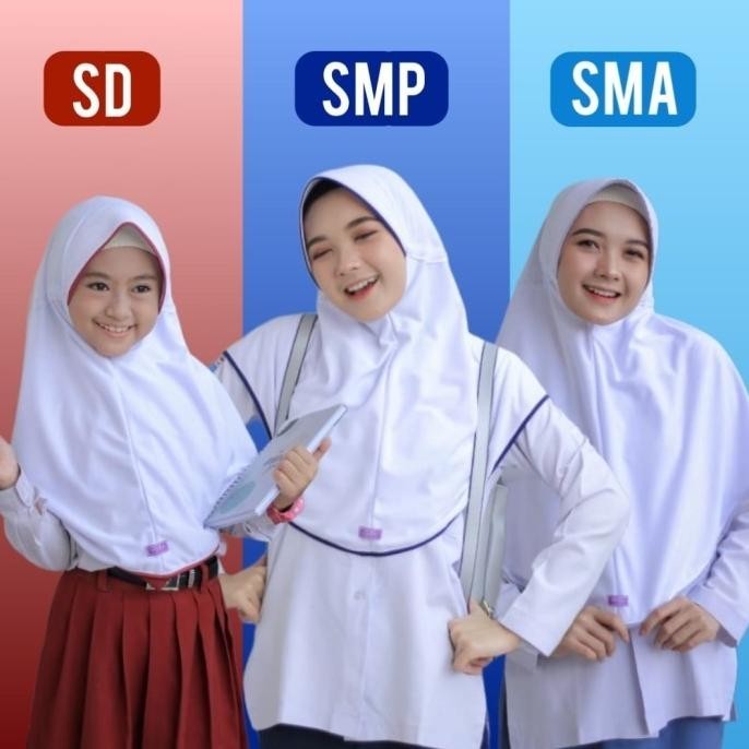 Jual Kerudung Sekolah Anak Sd Smp Sma Putih Instan Terbaik | Shopee Indonesia