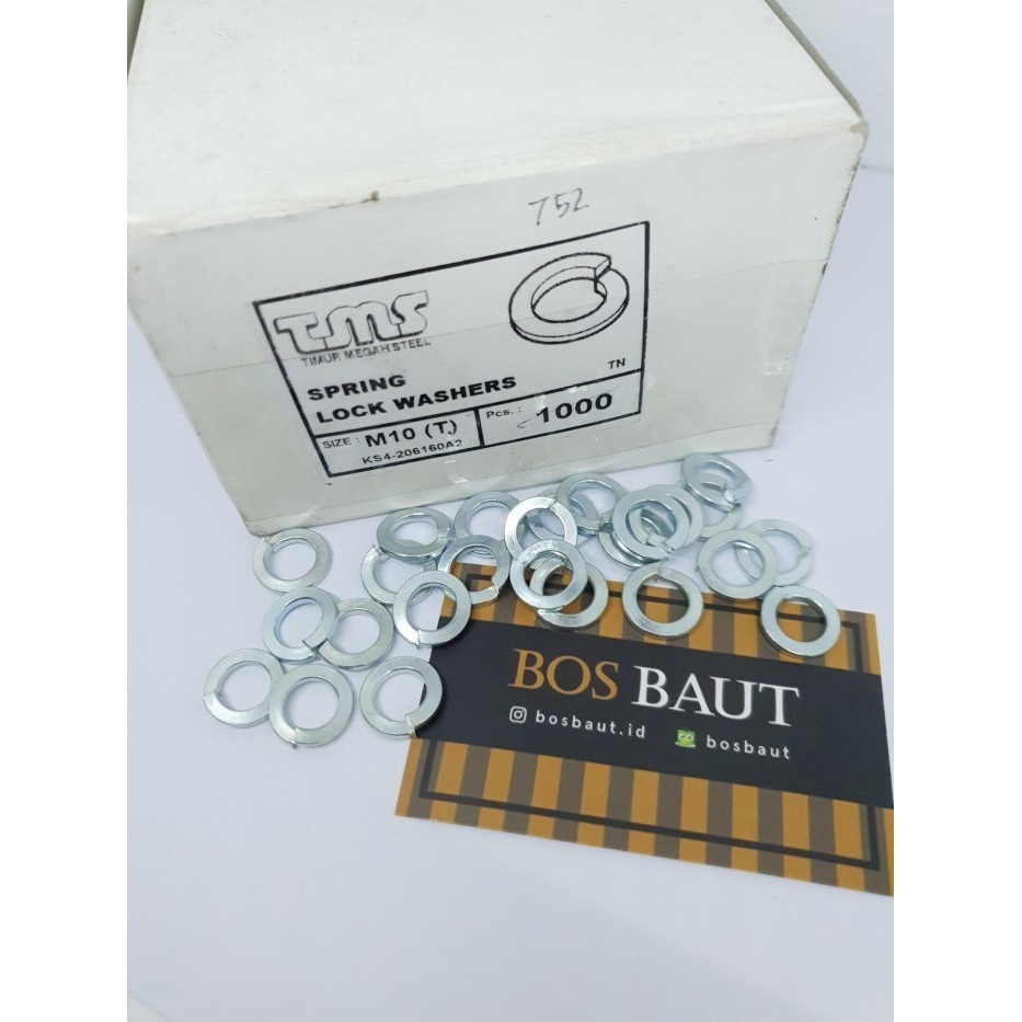 Jual Ring Veer Besi Putih - Spring Washer Ukuran M10 | Shopee Indonesia