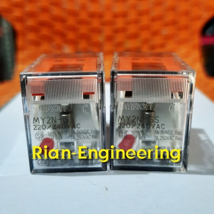 Jual For Sale Asli Original Relay Omron My2N-Gs My2Ngs 7A 220Vac 220/240Vac 8 Kaki Best Seller ...