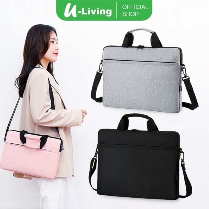 Jual U-Living Tas Laptop 15.6 Inch Tas Kerja Tas Kantor Briefcase TL001 ...