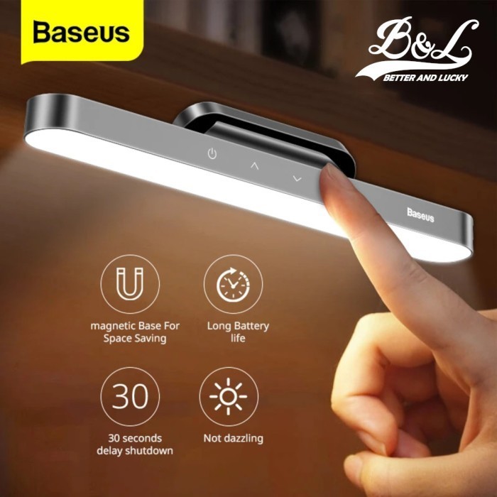 Jual Baseus Lampu Led Meja Baca Dimng Magnetic Base Charging Desk Lamp ...