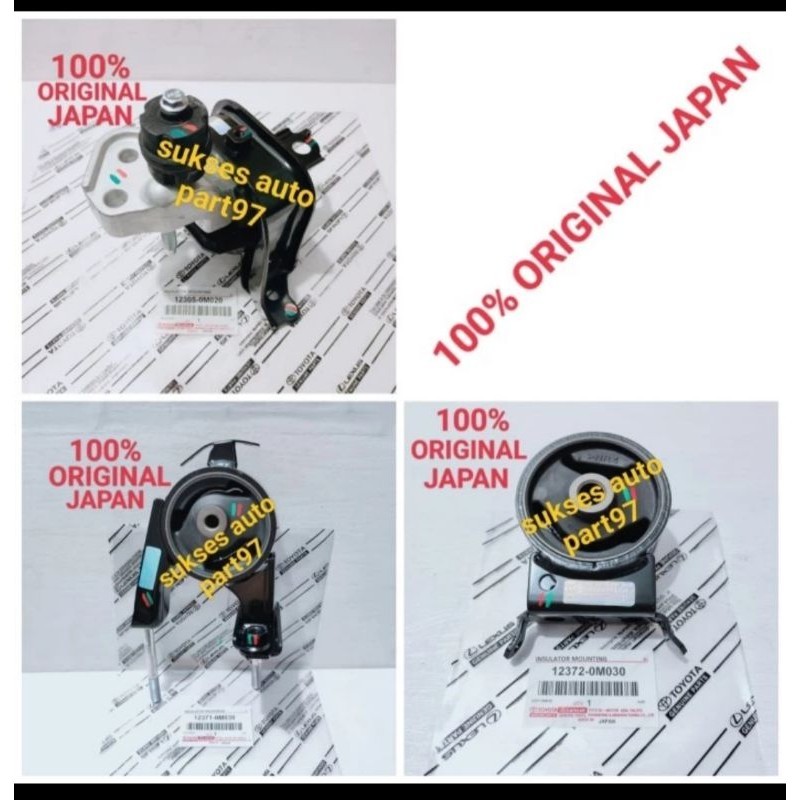 Jual engine mounting full set Toyota ist Vios old 2003-2007 original ...