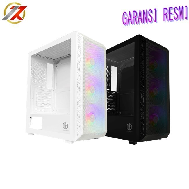 Jual Cube Gaming Zinct - Atx - Side Tempered Glass - Free 3Pcs 12Cm Rgb Fan | Shopee Indonesia